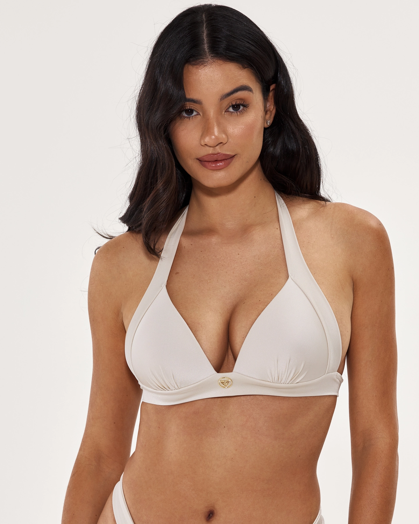 White Push-up Triangle Bikini Top - S – Vivien Vance